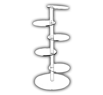 Five Shelf Tower